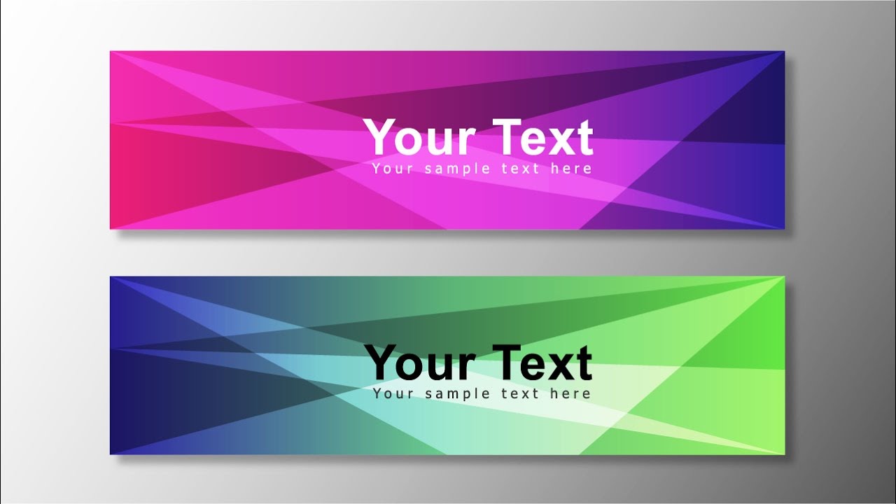 Banner Design In Adobe Illustrator Youtube