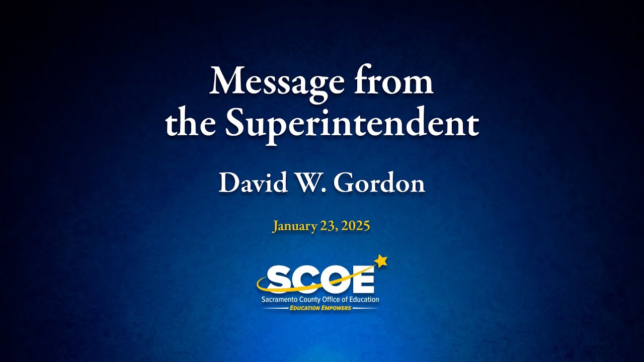 Message From The Superintendent Youtube