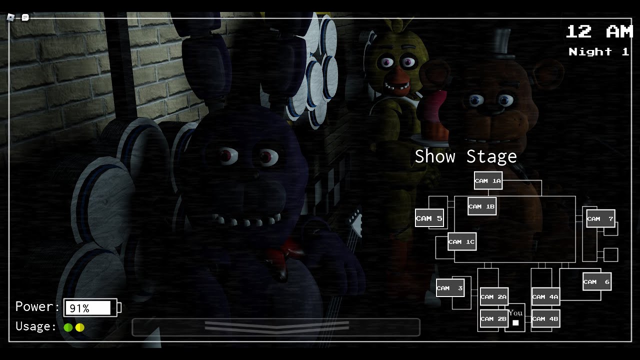 Fnaf 1 Update Rare Scenes Youtube
