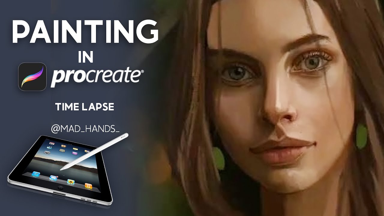 Painting In Procreate Time Lapse Ipad Apple Pencil Youtube