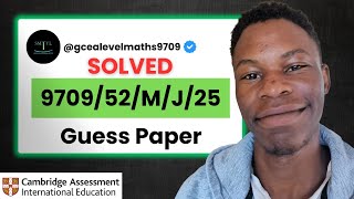 A Level Maths Solved Paper 9709 February March 2025 P52 9709 52 F M 25