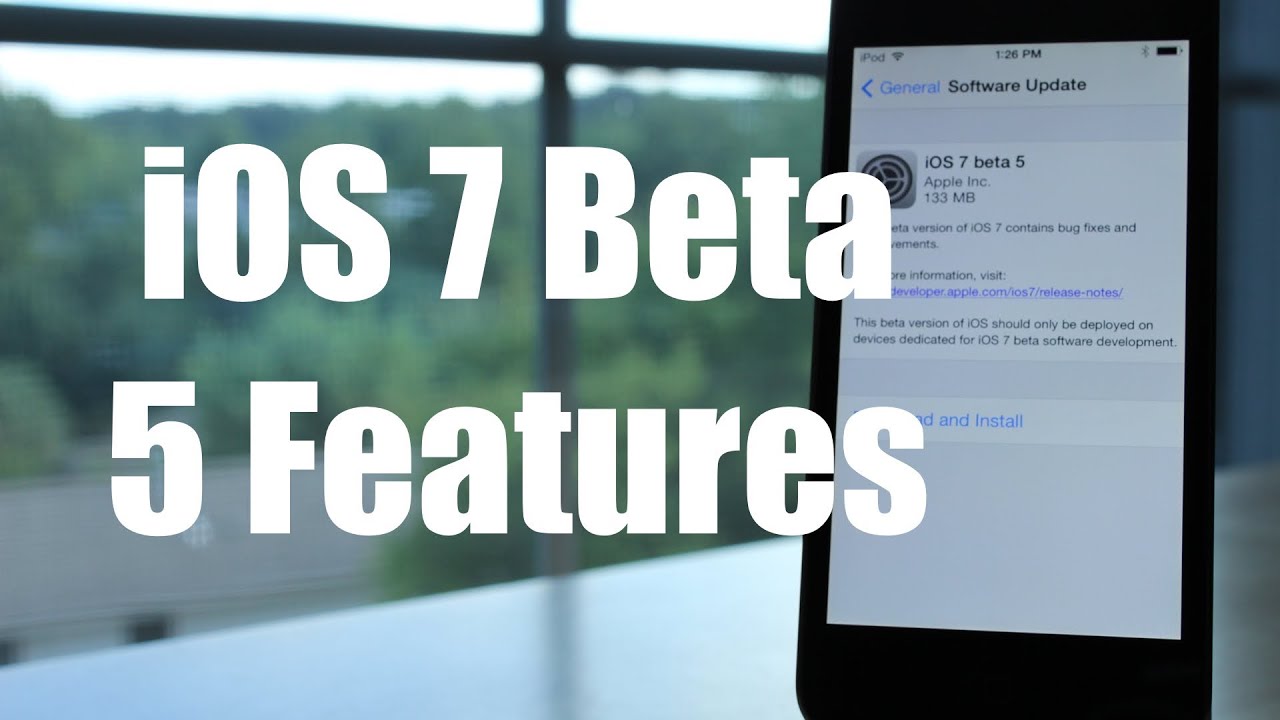 New Ios 7 Beta 5 Features Demo Youtube