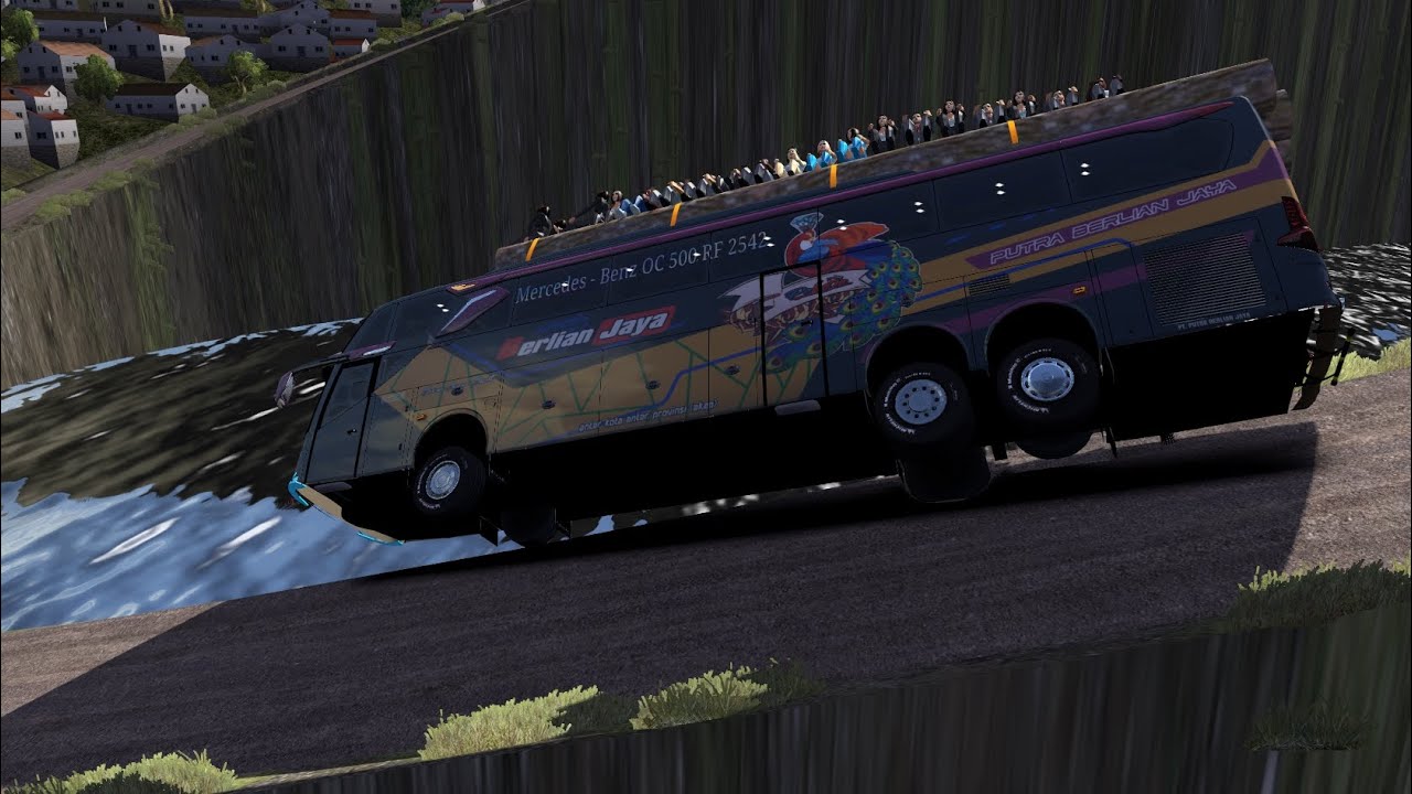 The Craziest Bus On Extreme Roads Euro Truck Simulator 2 Youtube