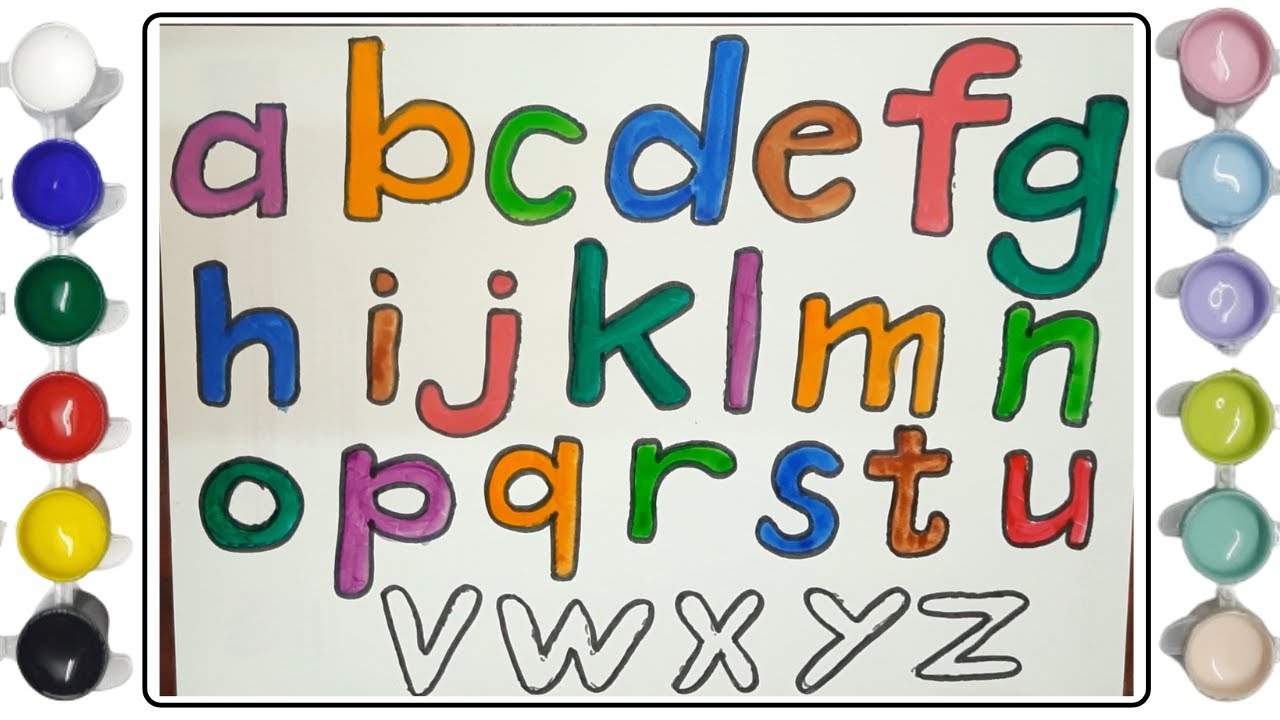 Handwritten Lowercase Alphabet A Z Fun And Colorful Learning Kids