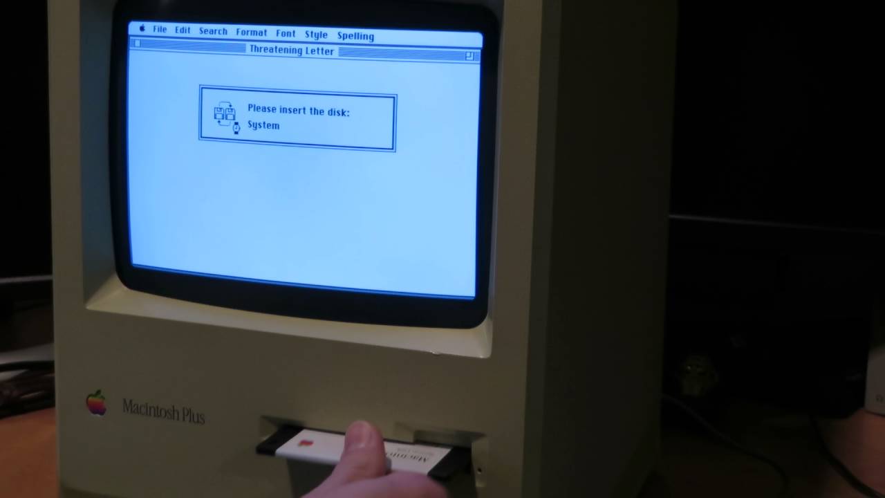 Using A 1986 Mac Plus Youtube