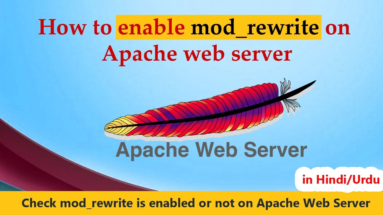 How To Enable Mod Rewrite For Apache Php Tutorial Youtube