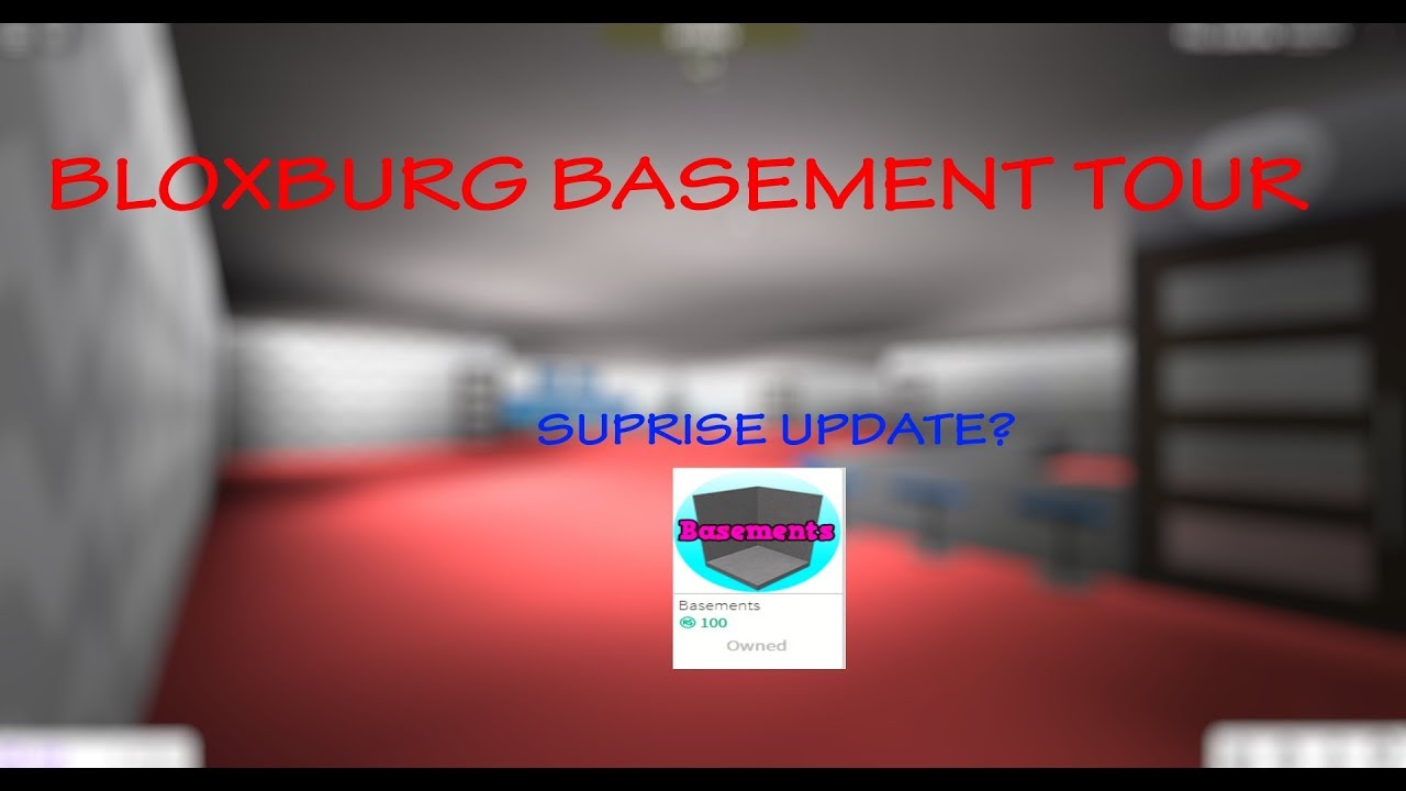 Bloxburg Basement Tour Youtube