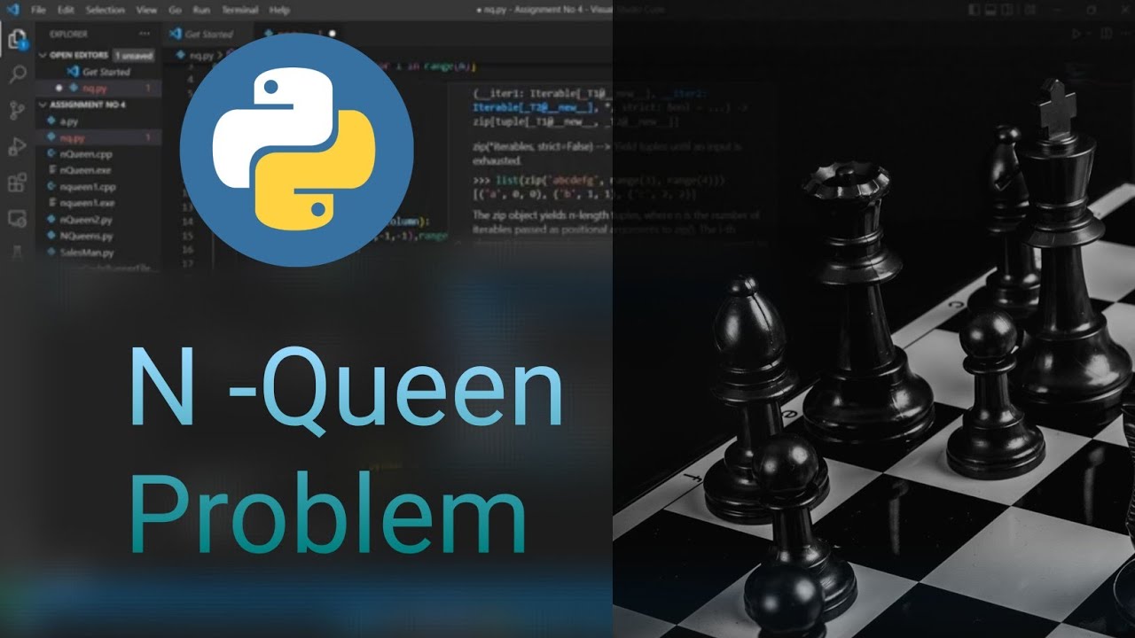 N Queen Problem Using Python Optimized Solution Nqueen Youtube