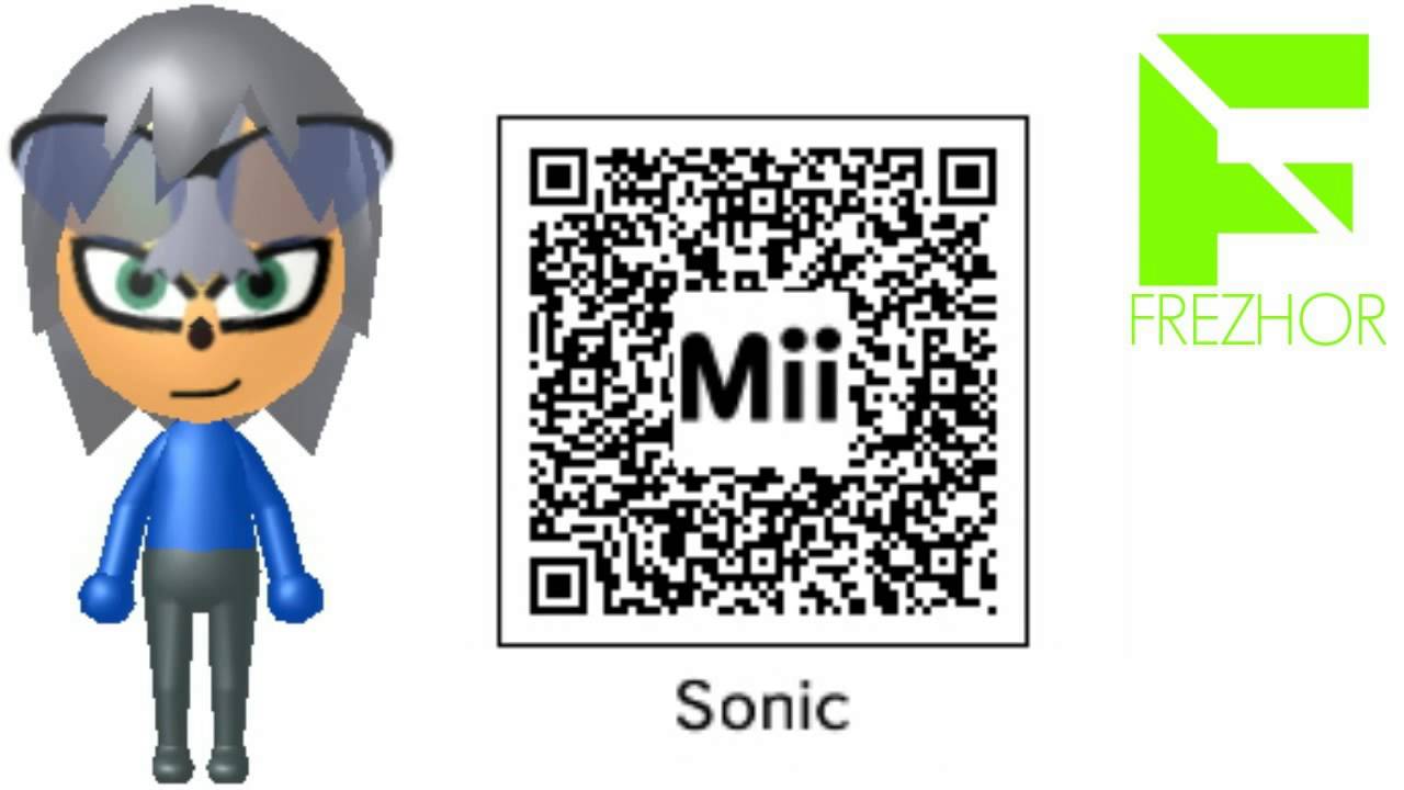 Mii Maker Sonic The Hedgehog Mii Free Giveaway Qr Code Nintendo 3ds