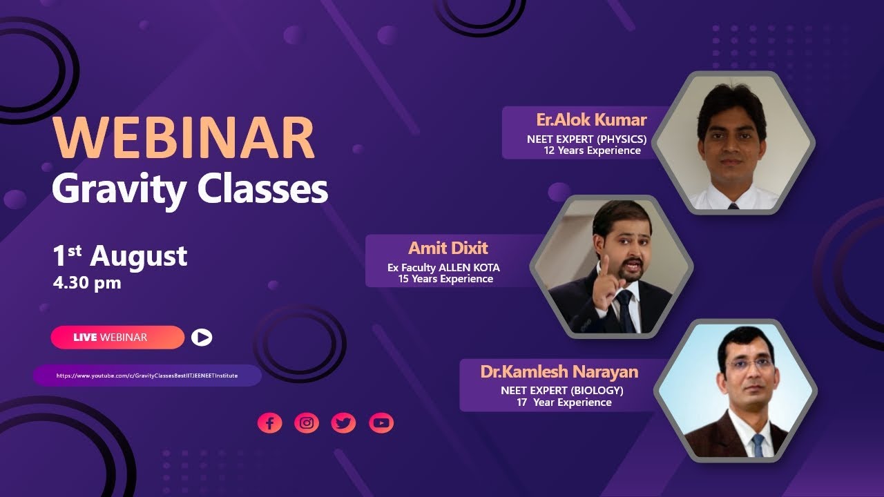 Live Webinar Gravity Classes Youtube
