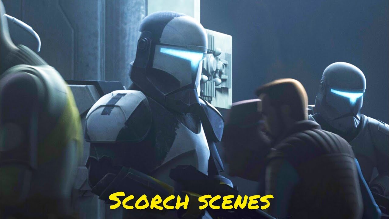 All Clone Commando Scorch Scenes Clone Wars Bad Batch Season 1 2