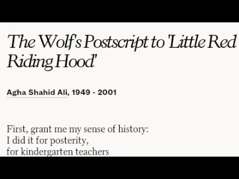 The Wolf S Postscript To Little Red Riding Hood In Hindi Urdu Youtube