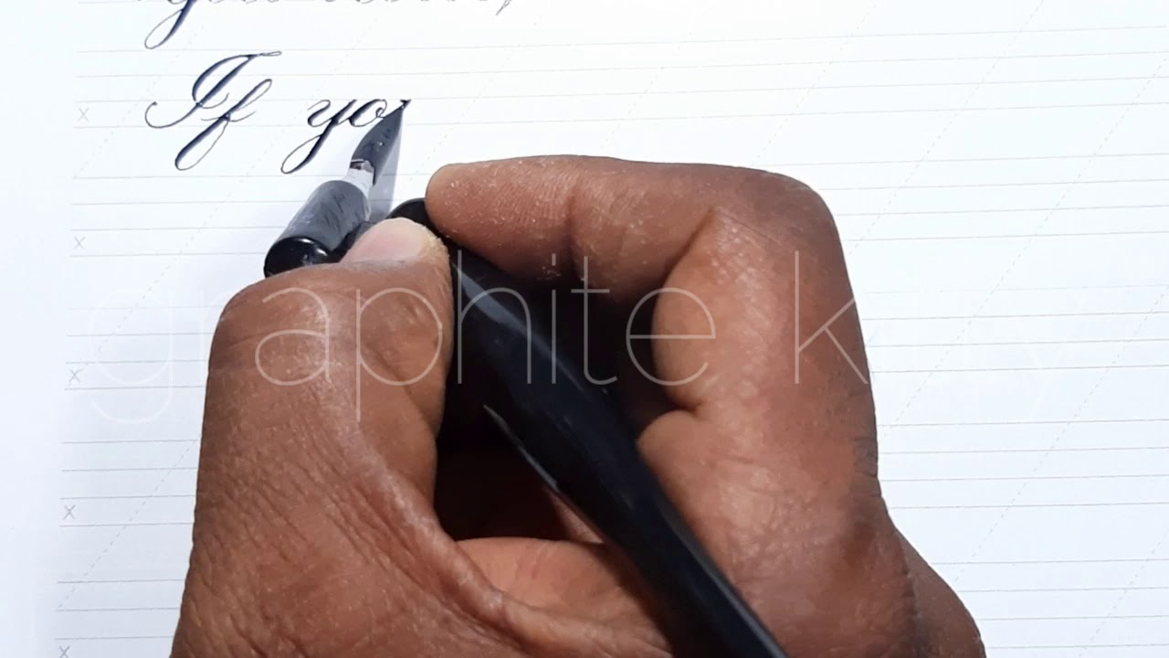 Good Thought In Calligraphy Handwriting Youtube