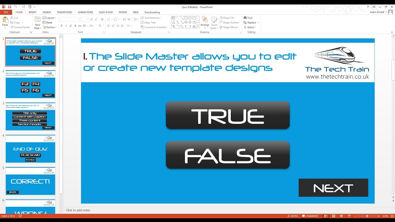 Multiple Choice Questions Powerpoint Template