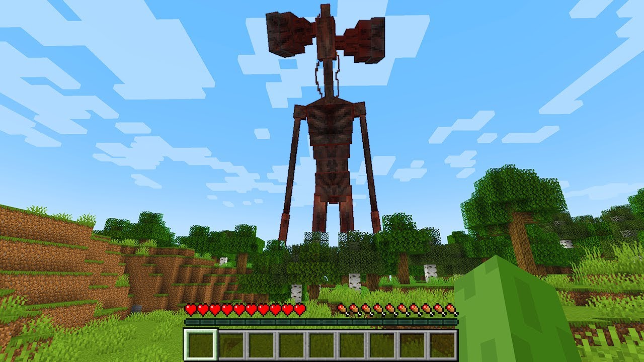 I Found Siren Head In Minecraft Siren Head The Arrival Mod Youtube