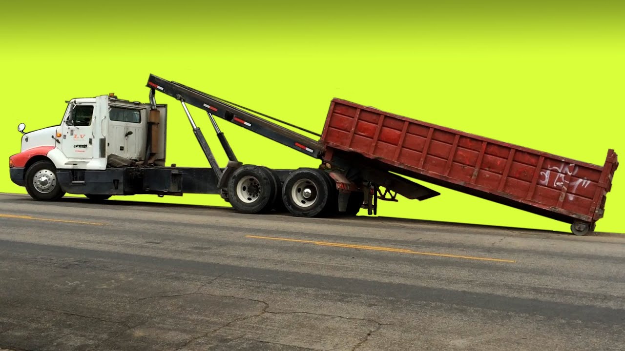 Roll Off Dumpster Truck Youtube