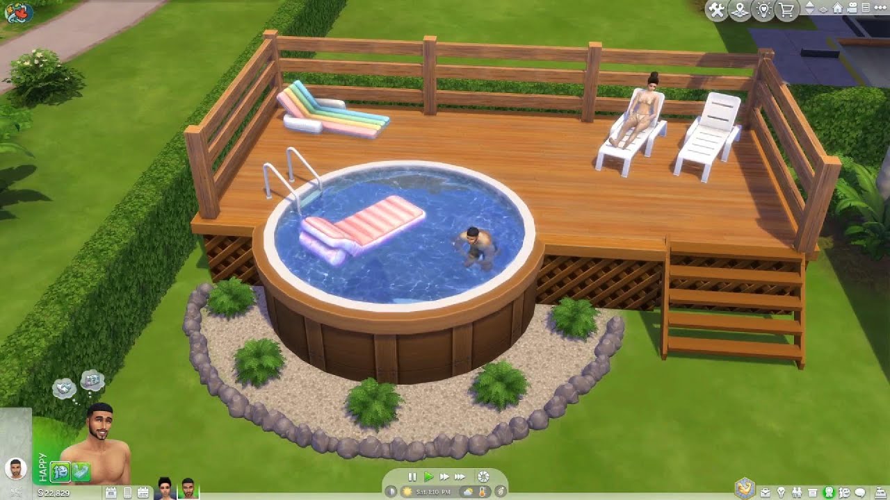 How To Build An Above Ground Pool In The Sims 4 Youtube