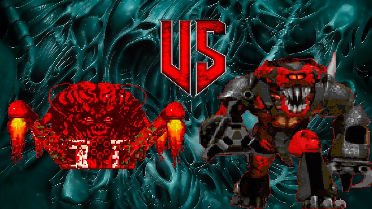 Red Mastermind Vs Red Cyberdemon Colorful Hell Doom Mod V1 01
