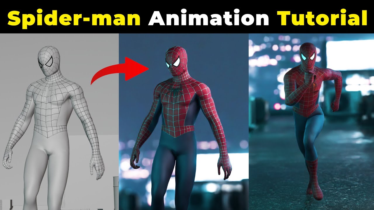 Spider Man Animation In Blender Blender Tutorial Youtube