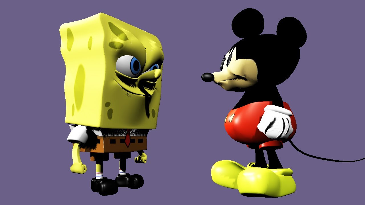 Spongebob Vs Micky Mouse Youtube