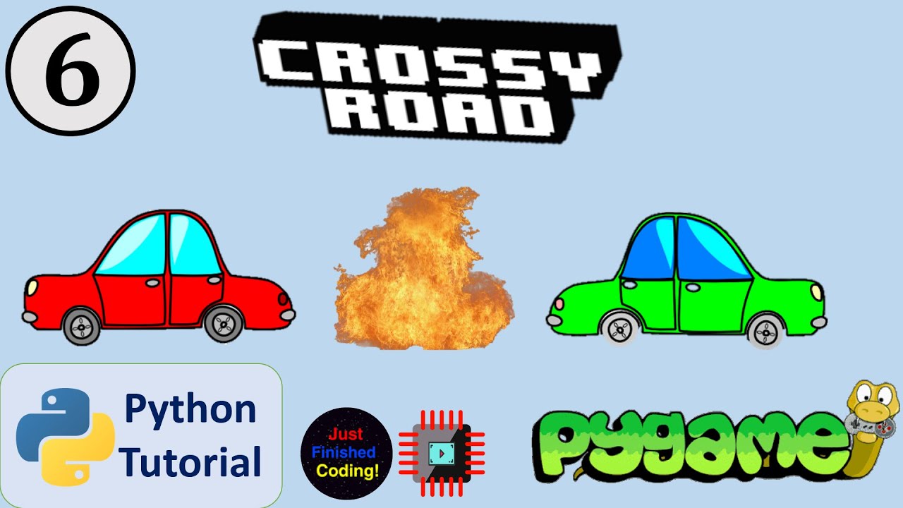 Crossy Road Part 6 Python Pygame Tutorial Just Finished Coding