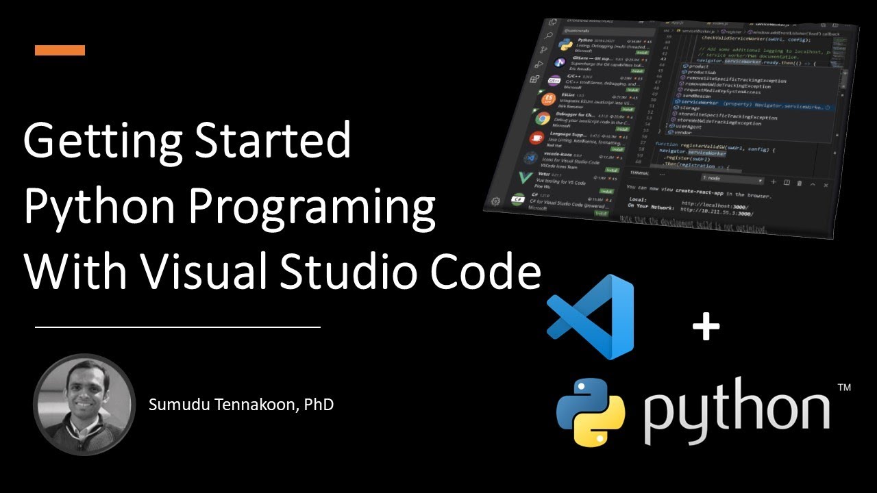 Getting Started With Vs Code For Python Programing Youtube