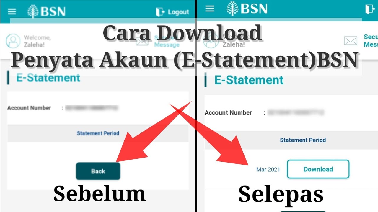 Statement Penyata Akaun Bank Bsn Bsn Malaysia Semak Penyata Akaun Dan