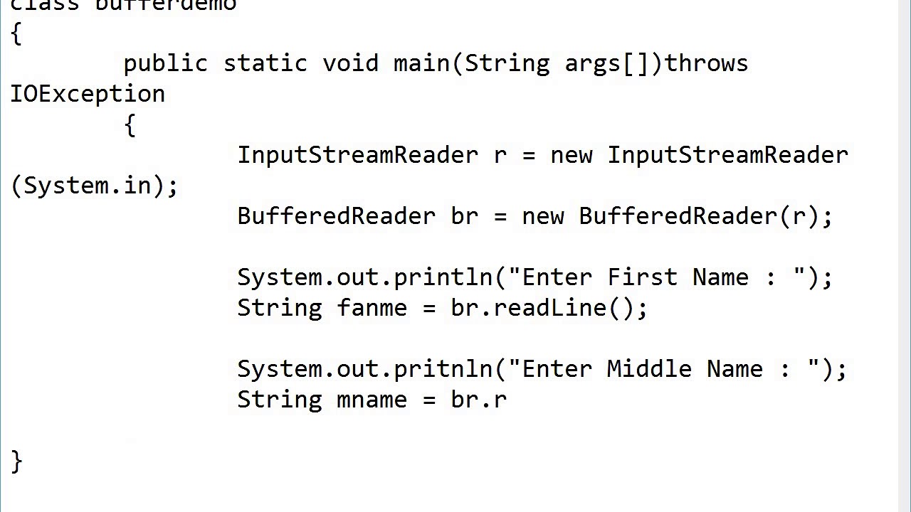 2020 Programming In Java Bufferedreader Class Practice Youtube