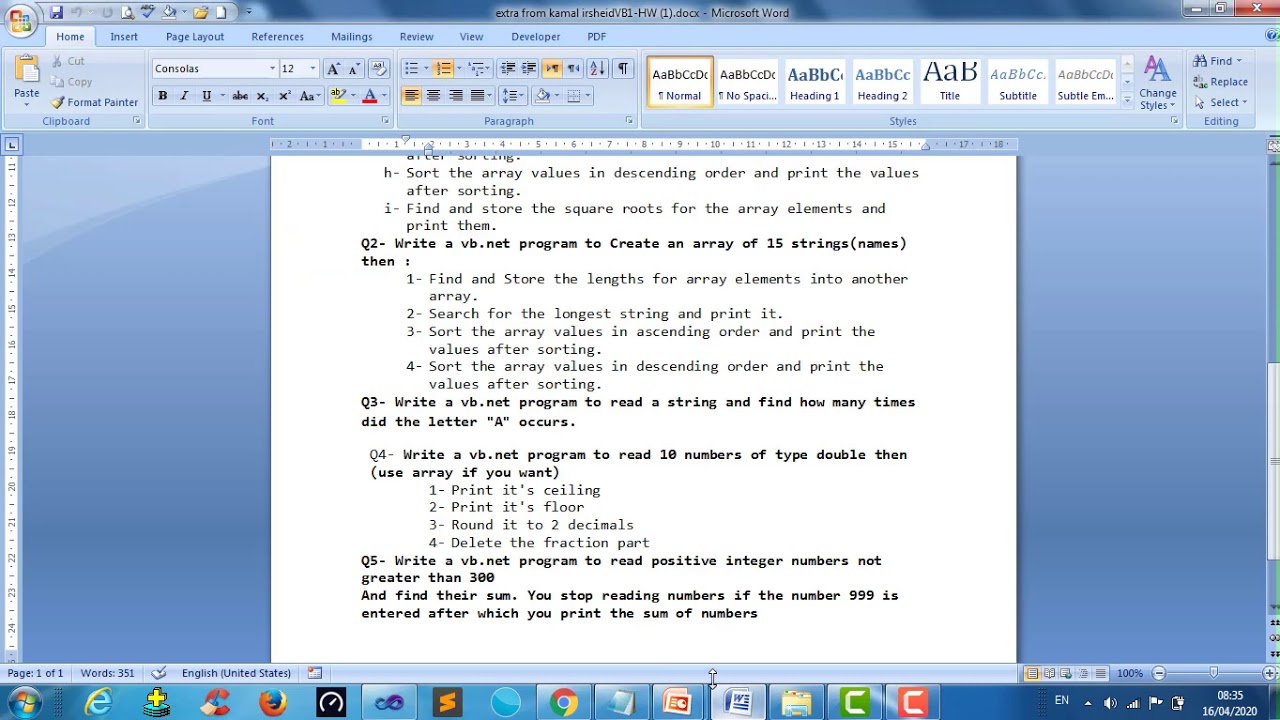 String Arrays Video2 Youtube