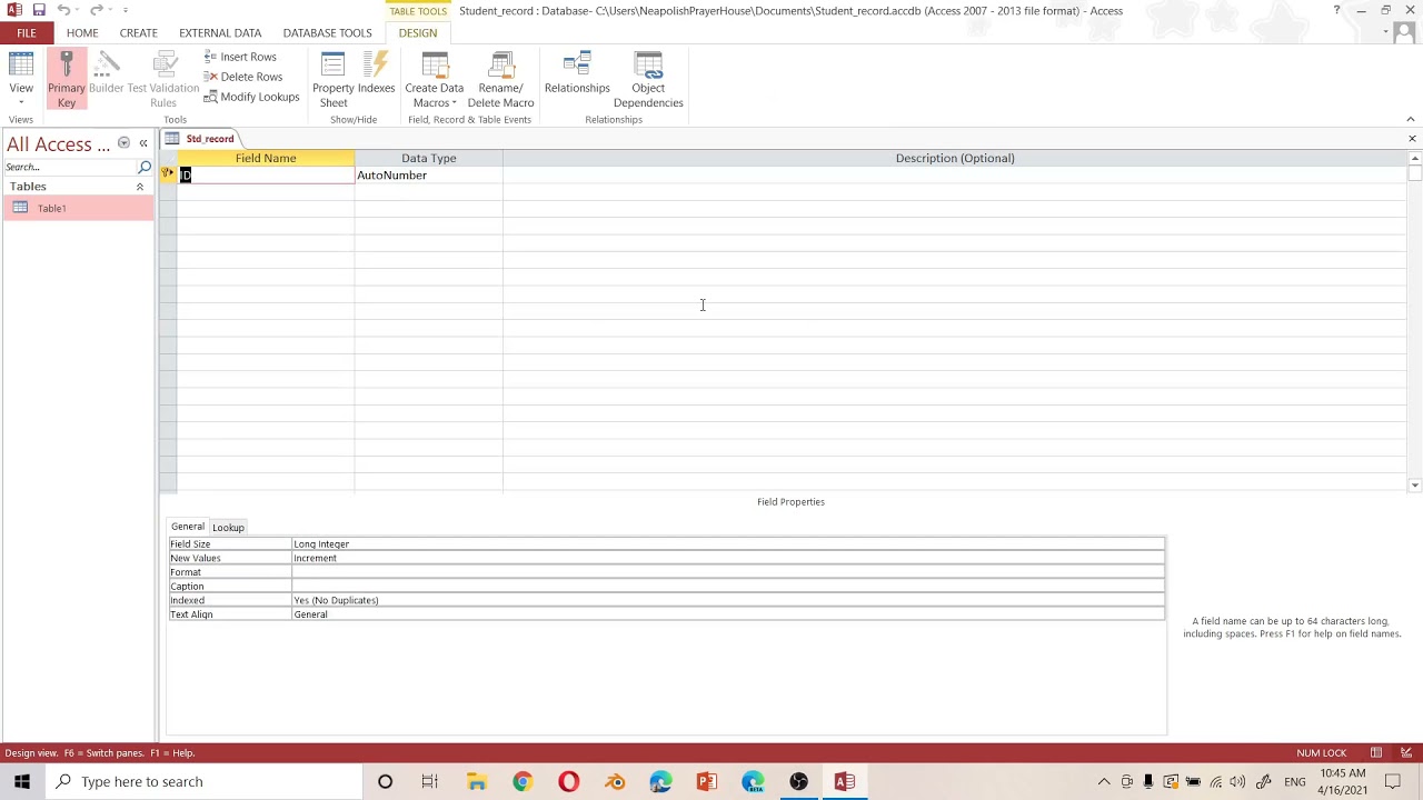 Microsoft Access Tutorial Youtube