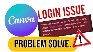 Canva Login Problem Solved Canva Server Down Fix Login Issue In 1 ...