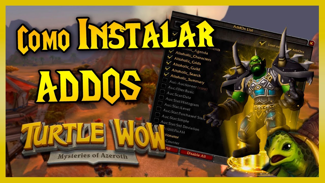 Como Instalar Y Descargar Addons En Turtle Wow рџђў Youtube