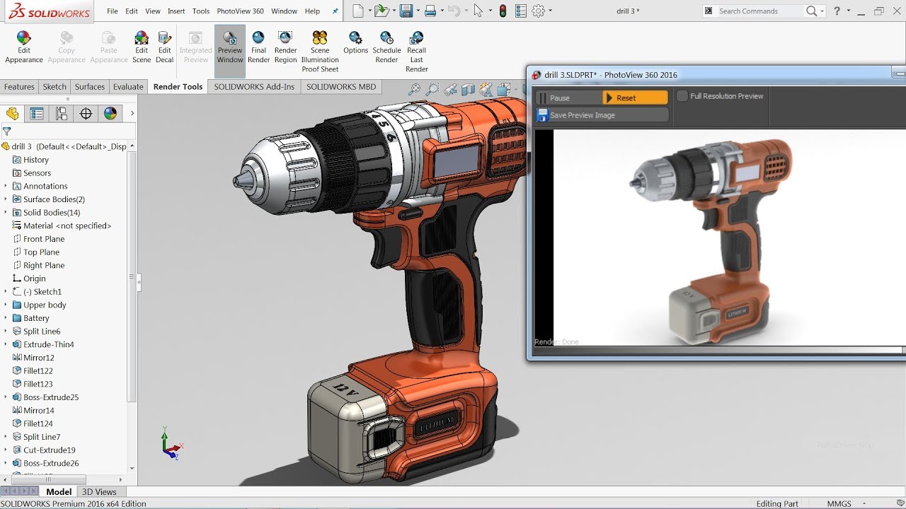 Solidworks Tutorial Photoview 360 Youtube