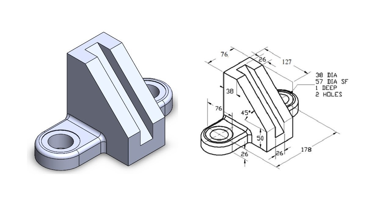 Solidworks Tutorial Basic Exercise 7 Cswa Edition Mirror Feature