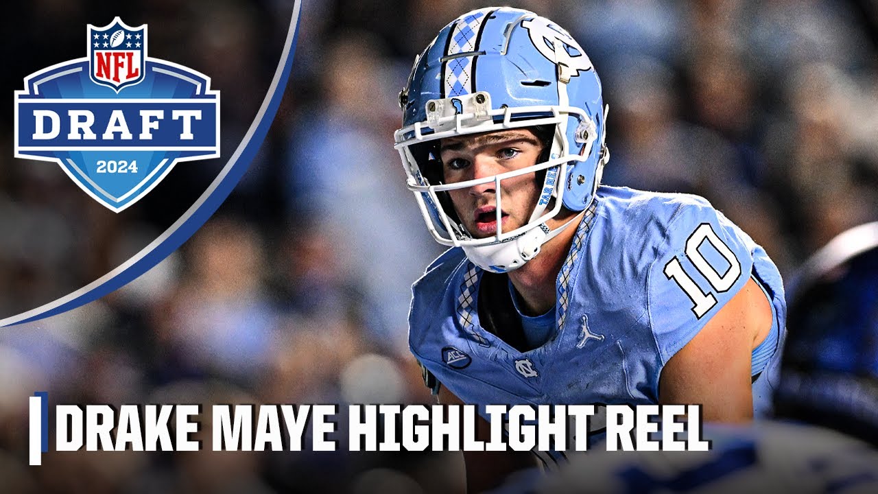 Drake Maye Highlight Reel New England Patriots Select Unc Qb At No 3