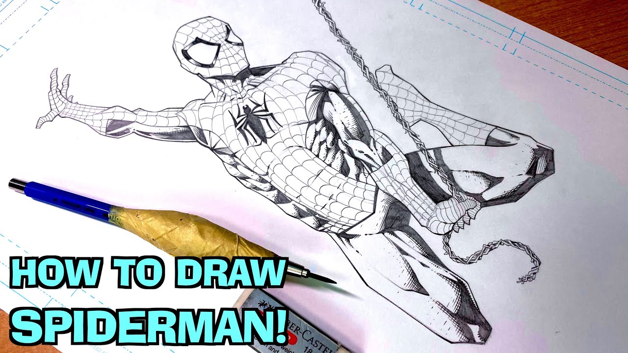How To Draw Spiderman рџ Easy Step By Step Tutorial Youtube