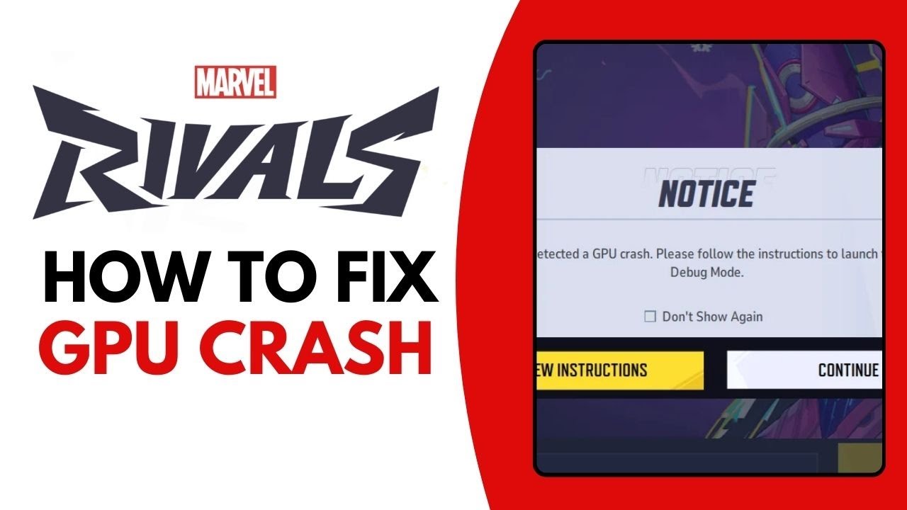 How To Fix Gpu Crash In Marvel Rivals Step By Step Youtube