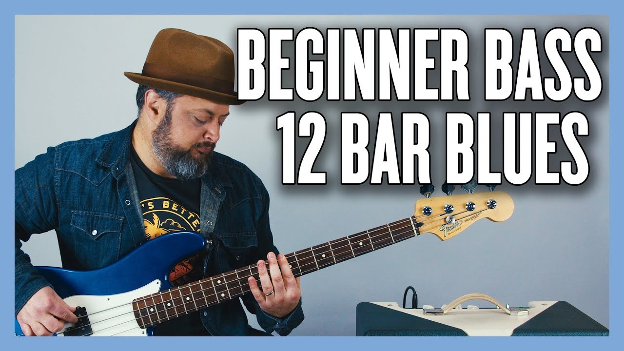 Beginner Bass Lesson 2 12 Bar Blues Youtube