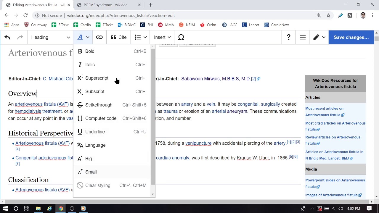 How To Use Wikidoc Editing Tools Youtube
