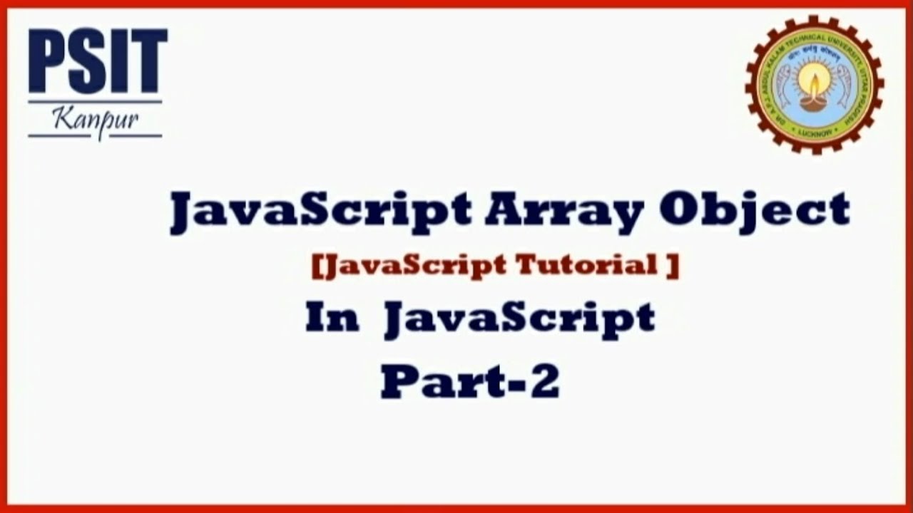 Array Object Creation Using Array Constructor Javascript Part 2 Youtube