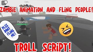 Best Troll Script Walking Zombie Animation And Fling Player Hydrogen ...