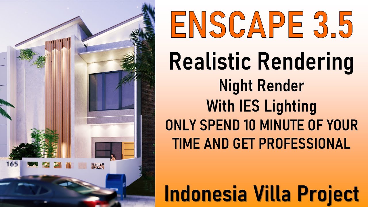 Enscape Exterior Rendering Tutorial Night Mode Youtube