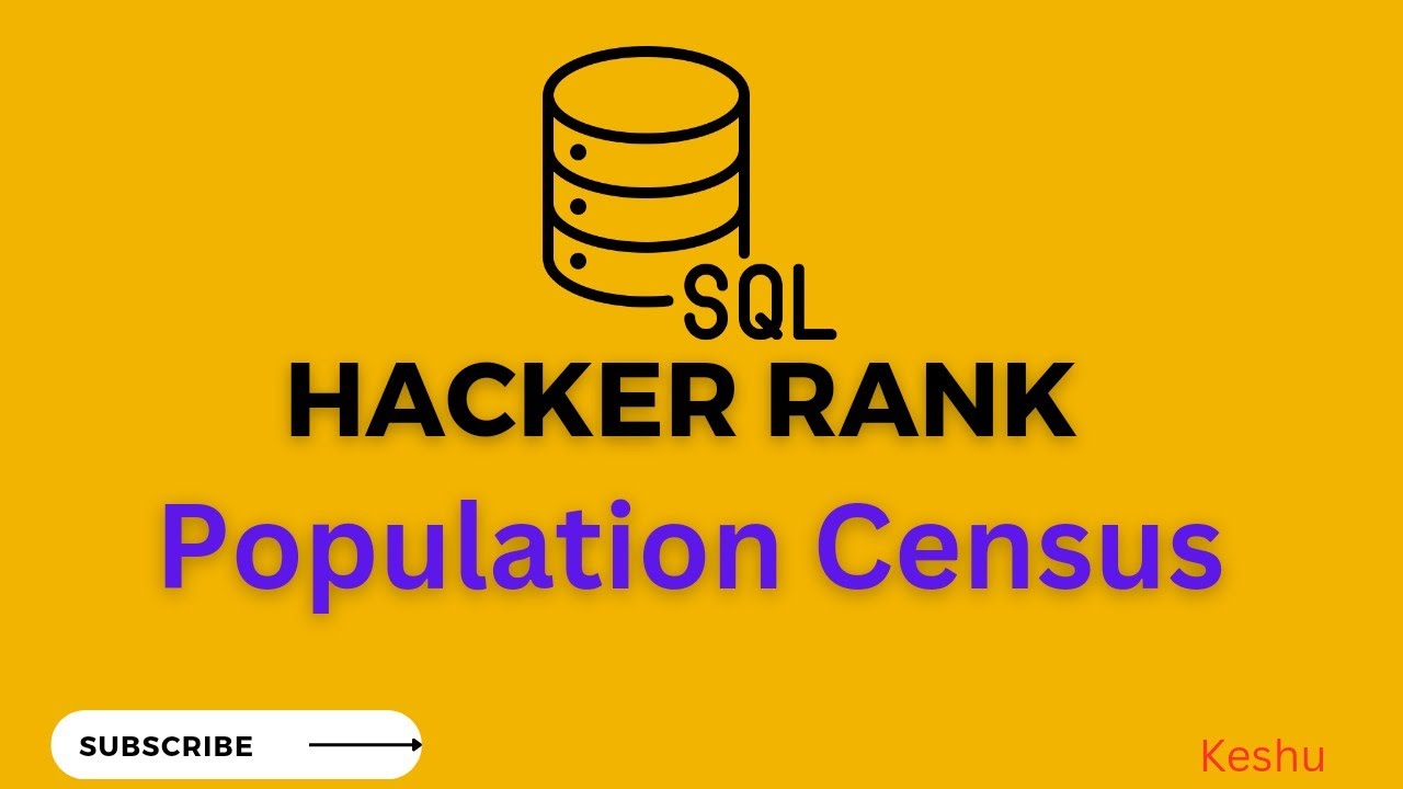 43 Population Census Hackerrank Sql Solution Hacker Rank