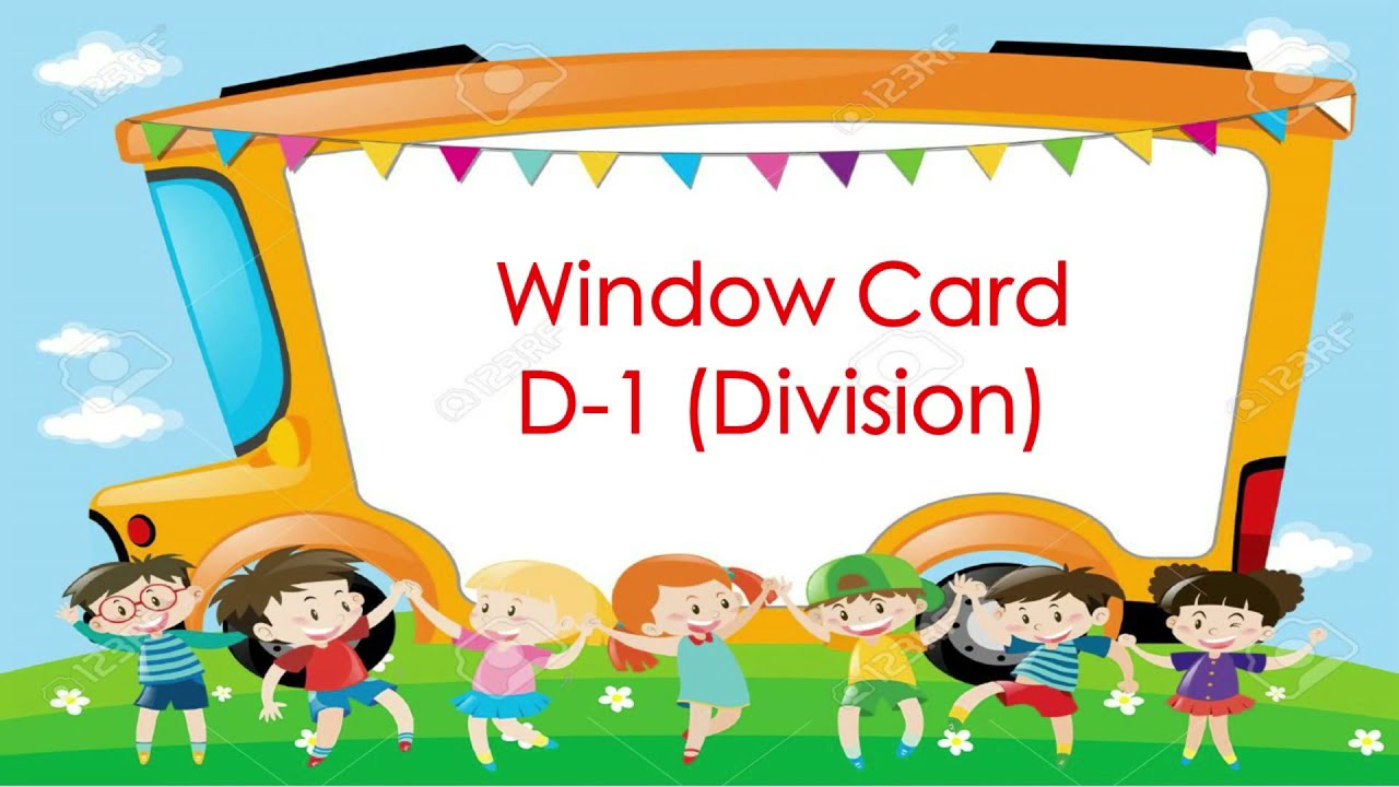 Window Card D1 Division With Answers Youtube