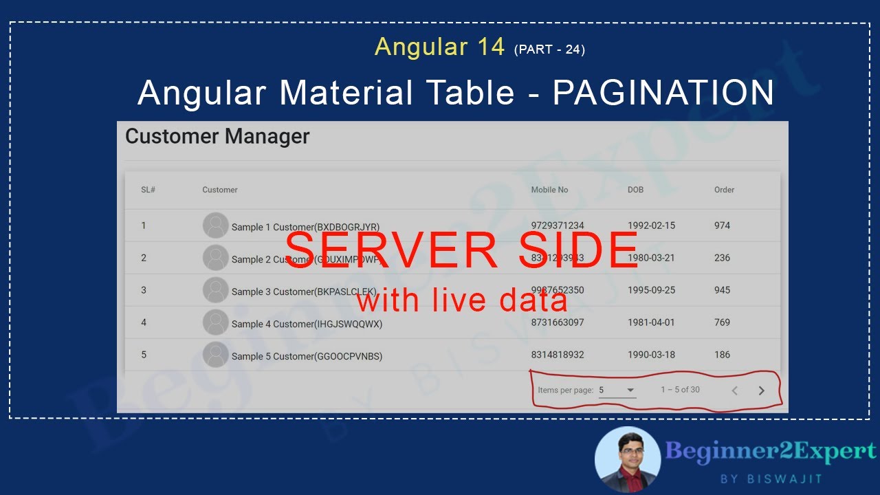 Part 24 This Is What We Use Angular Material Pagination Easy To