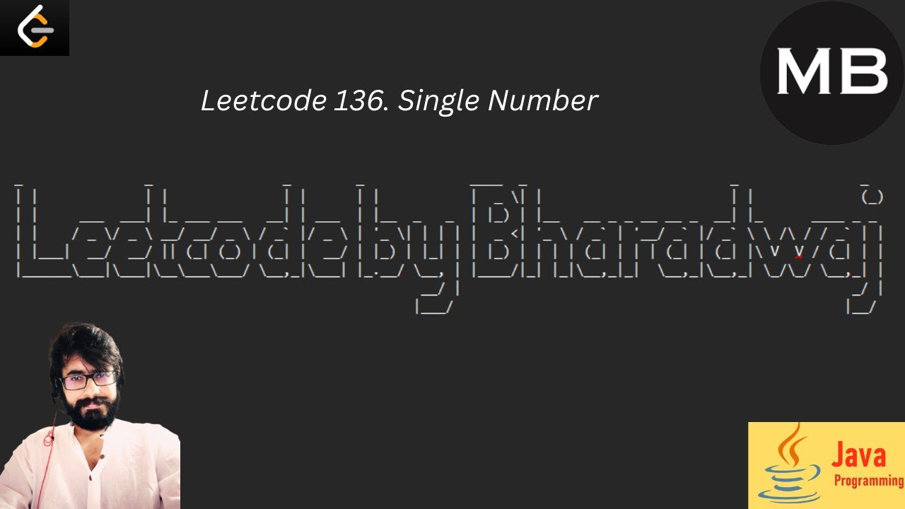 172 Leetcode 136 Single Number Java Youtube
