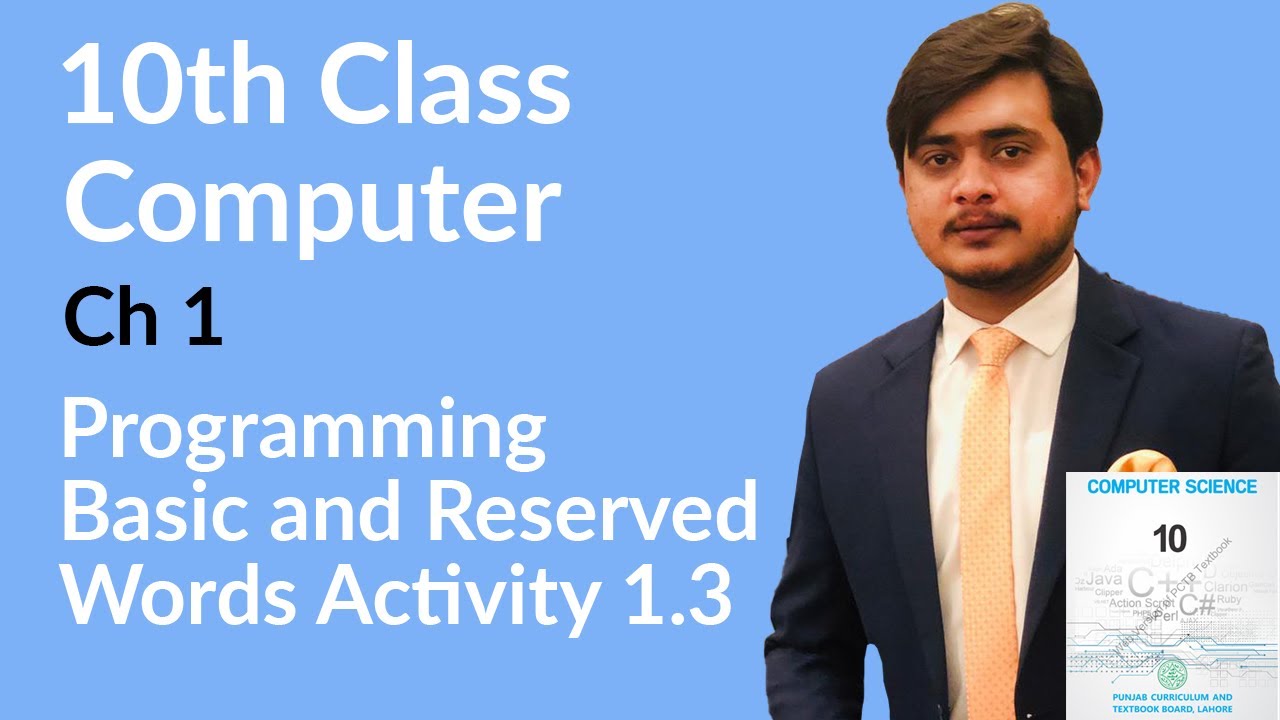 10th Class Computer Chapter 1 Programming Basic And Reserved Words