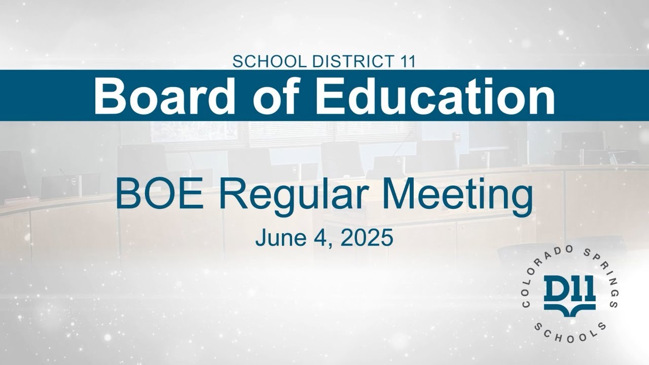 Boe Regular Meeting 6 4 25 Youtube