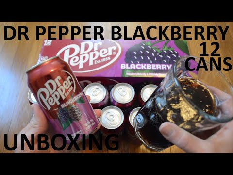 Unboxing Dr Pepper Blackberry 12 Can Pack Youtube