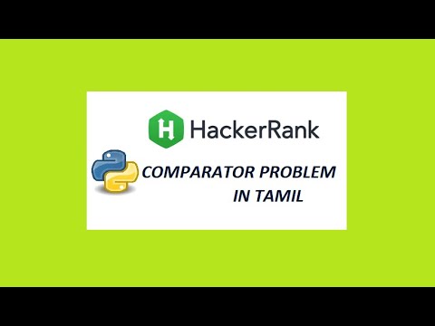 Sorting Comparator Hackerrank Solution Python In Tamil Programming In
